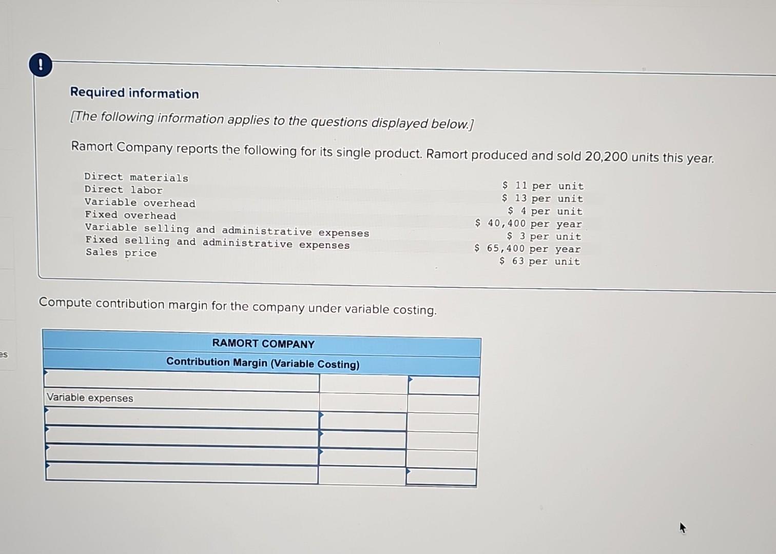 Solved 19 Homework (i) Ramort Company reports the following | Chegg.com
