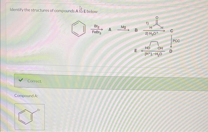 Solved Identify the structures of compounds A to E below: | Chegg.com