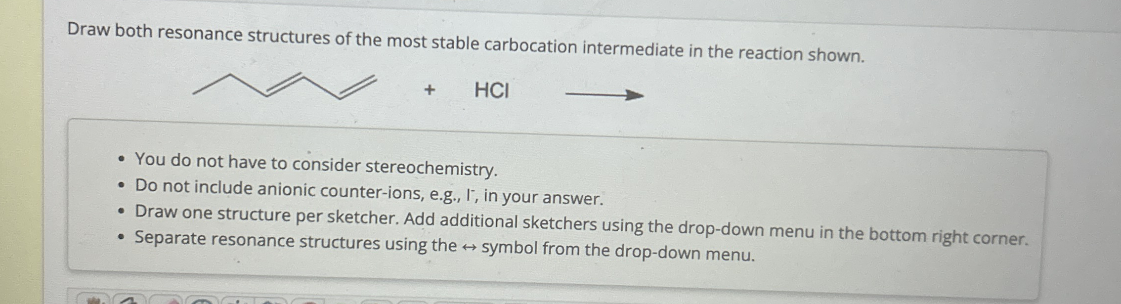 Solved Draw both resonance structures of the most stable | Chegg.com