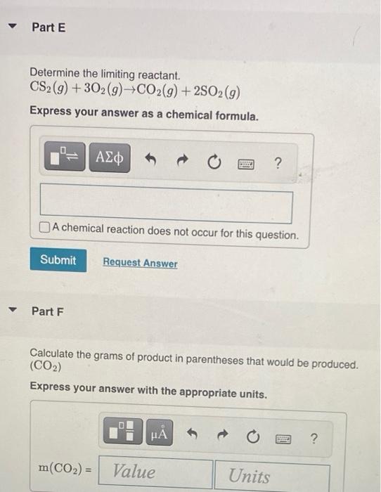 Solved Determine the limiting reactant. | Chegg.com