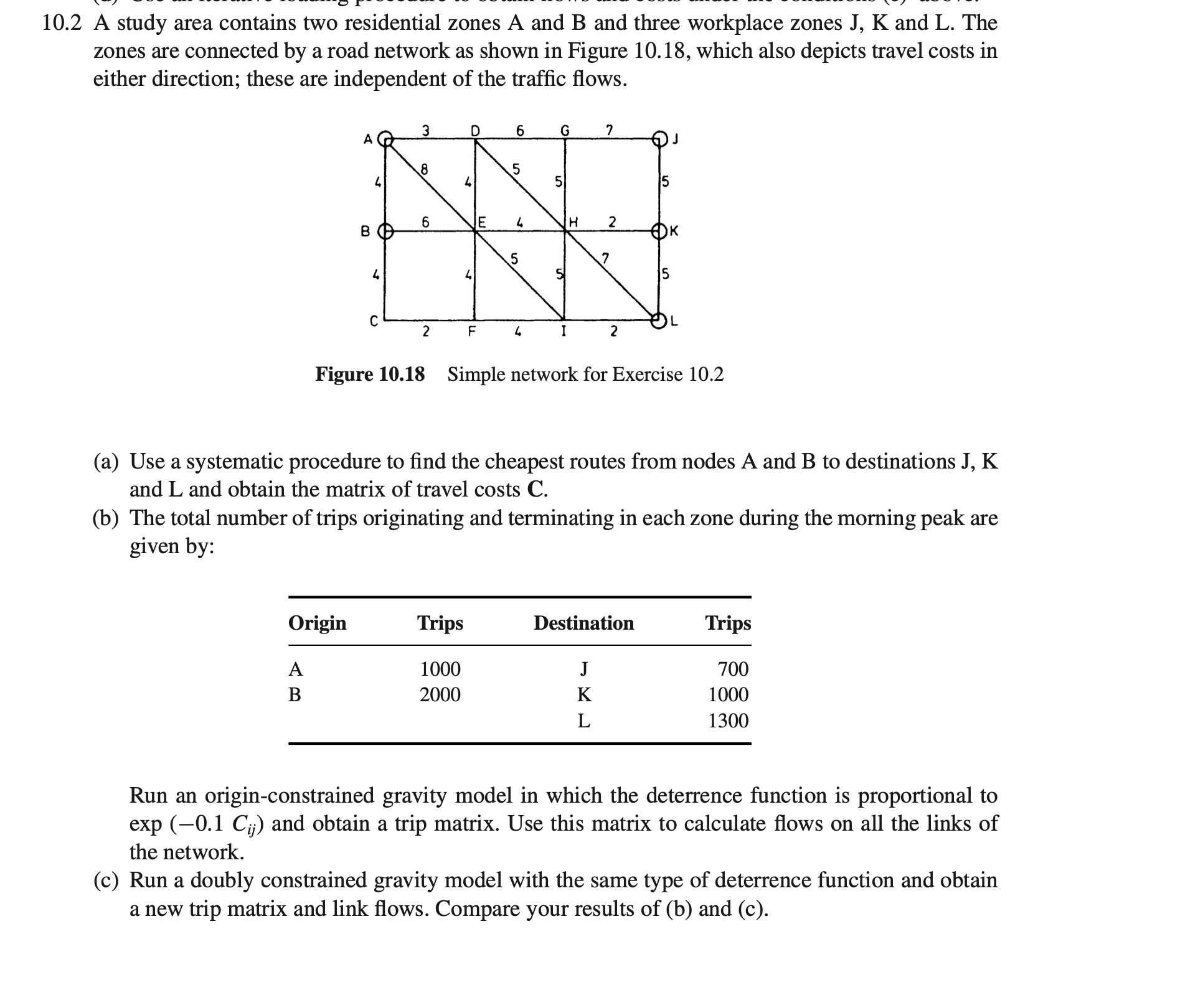Solved 10.2 ﻿A study area contains two residential zones A | Chegg.com