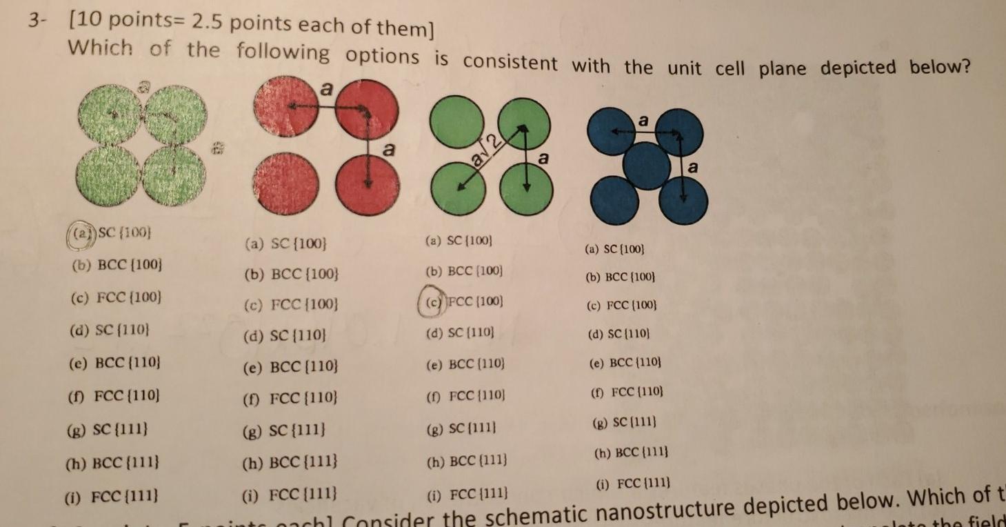 Solved 3- [10 points= 2.5 points each of them] Which of the | Chegg.com