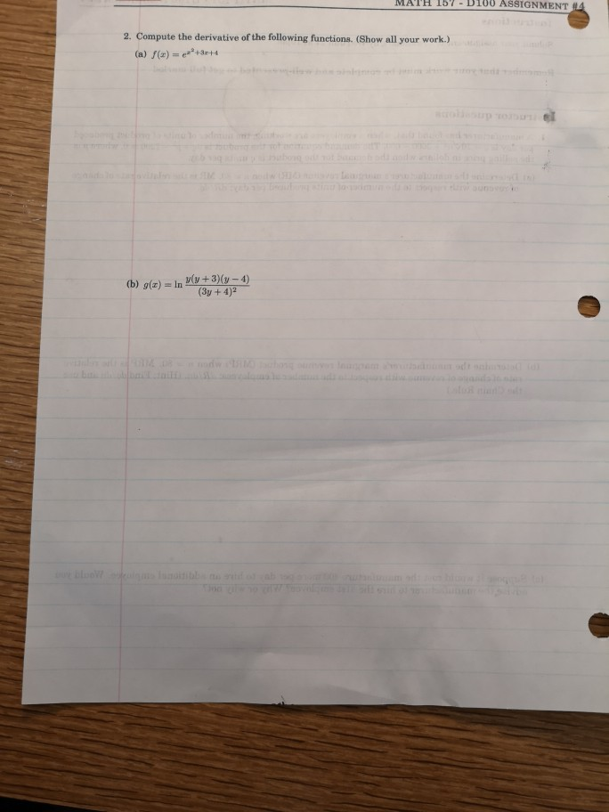 Solved SFU MATH 157 - D100 ASSIGNMENT #4 Instructions Submit | Chegg.com