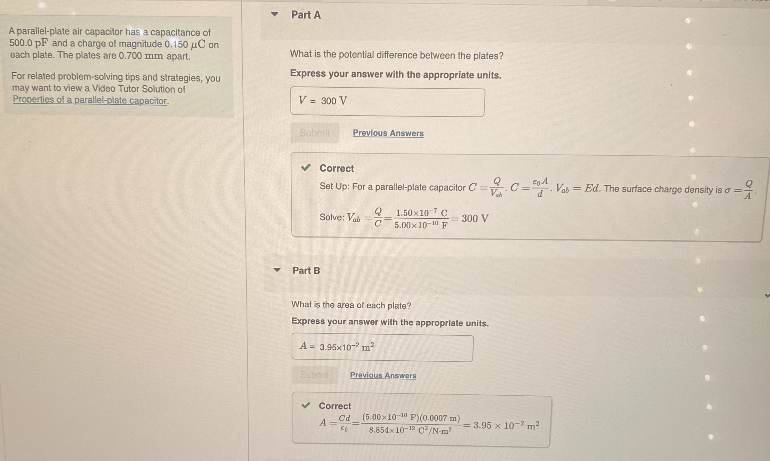 Solved Heres the problem in the photo below i solved Part A | Chegg.com