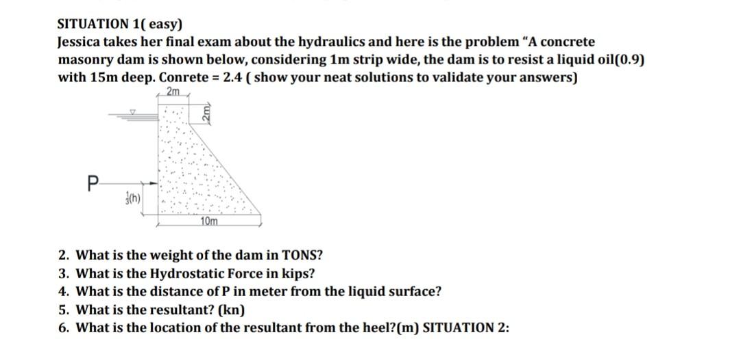 Solved SITUATION 1( easy) Jessica takes her final exam about | Chegg.com
