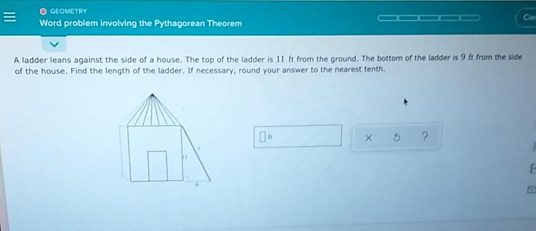 Solved O GEOMETRY Word problem involving the Pythagorean | Chegg.com