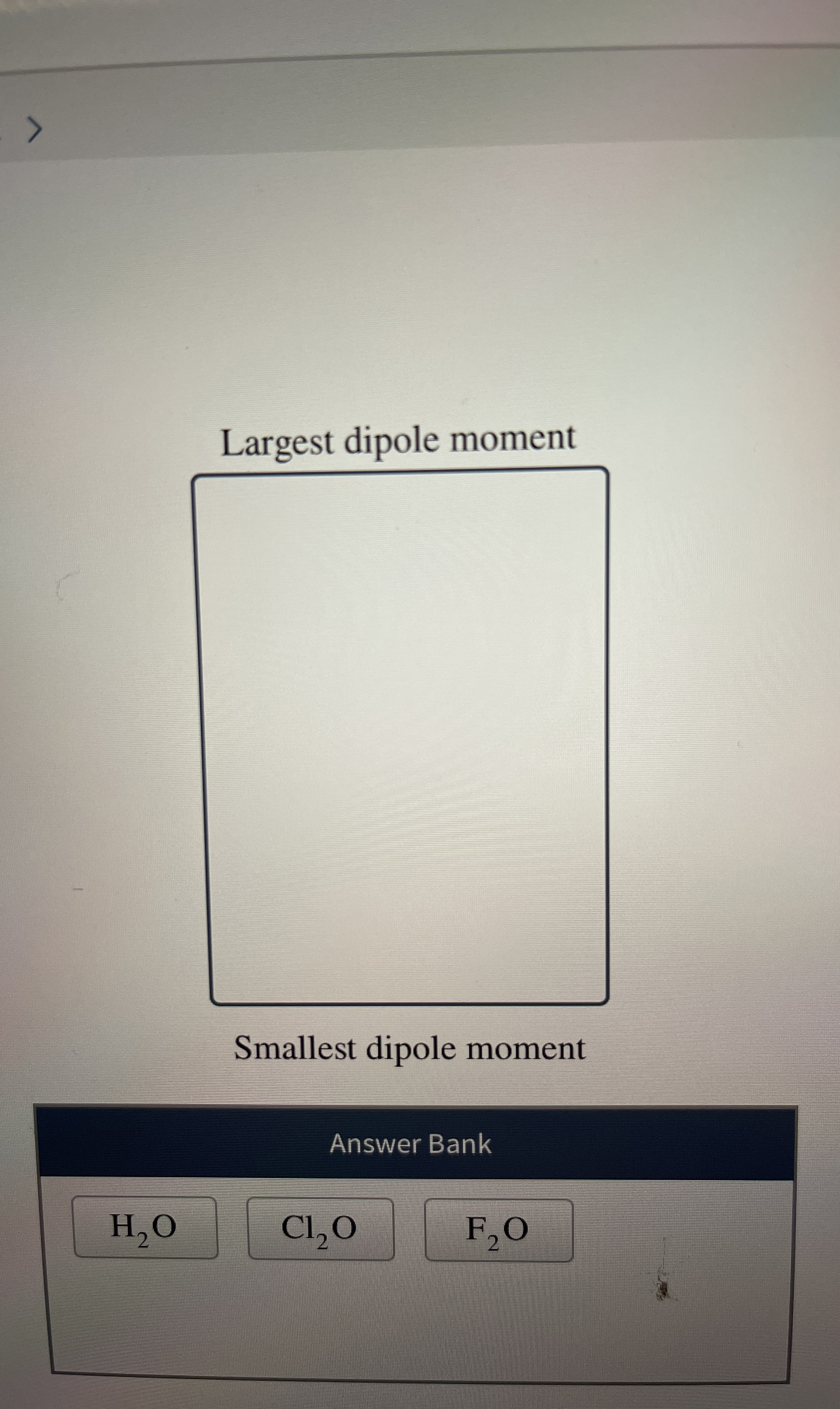 High Quality SOLUTION Largest dipole moment Smallest dipole momentAnswer | Chegg.com