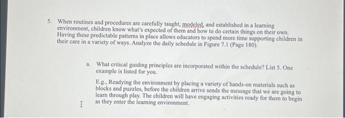 Solved \r\n5. When routines and procedures are carefully | Chegg.com