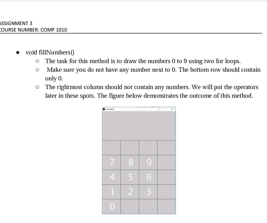 using for loops in processing to print the number in | Chegg.com
