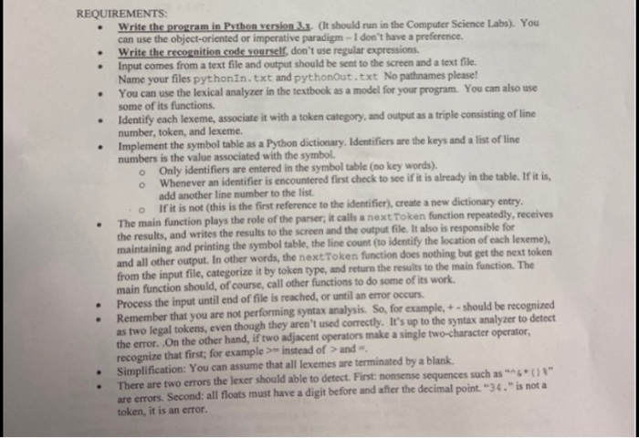 PROBLEM STATEMENT: Write a Python program to (1) | Chegg.com