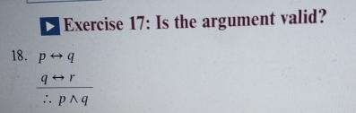 Solved Exercise 17: Is the argument | Chegg.com