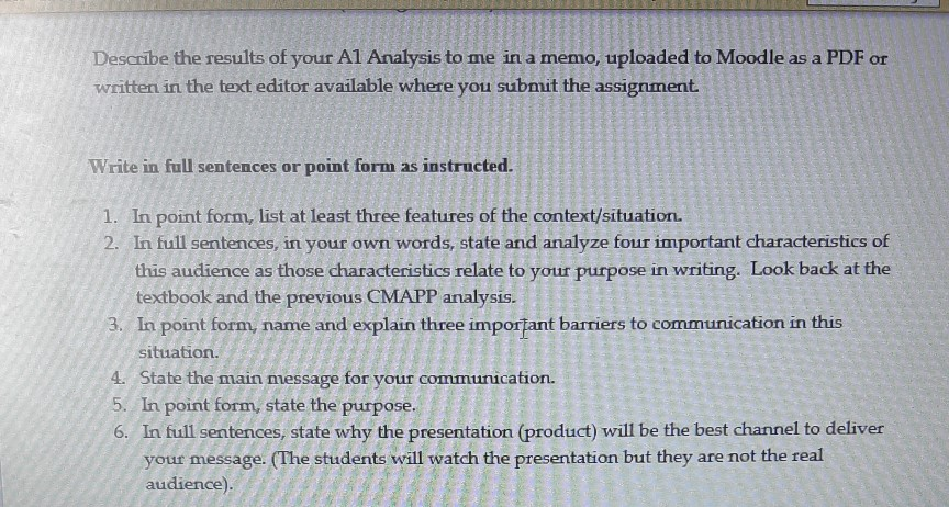 CMNS 1140 A1: CMAPP Analysis RESEARCH: CREDIBLE, | Chegg.com