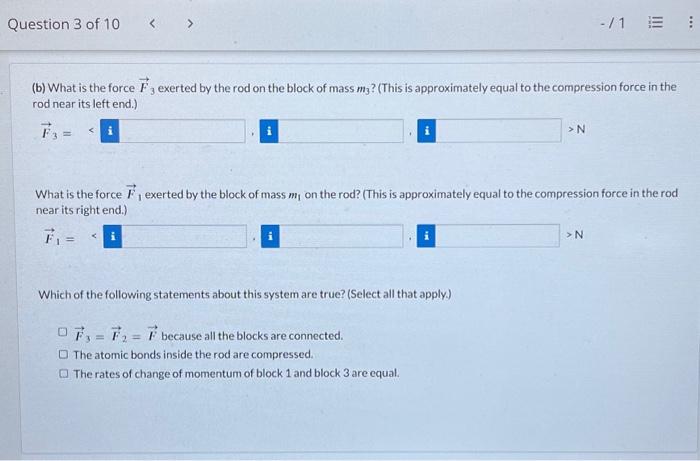 Solved Two blocks of mass m1=9.5 kg and m3=7.8 kg, connected | Chegg.com