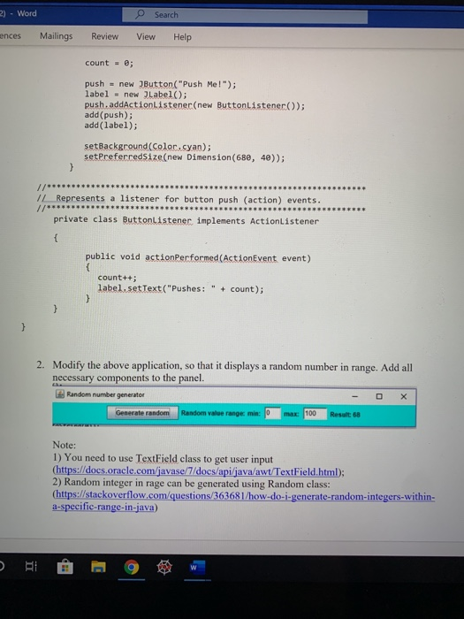 Lab 13 (2) - Word Search References Mailings Review | Chegg.com