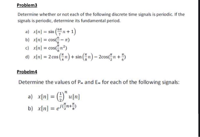 Solved Problem3 Determine whether or not each of the | Chegg.com