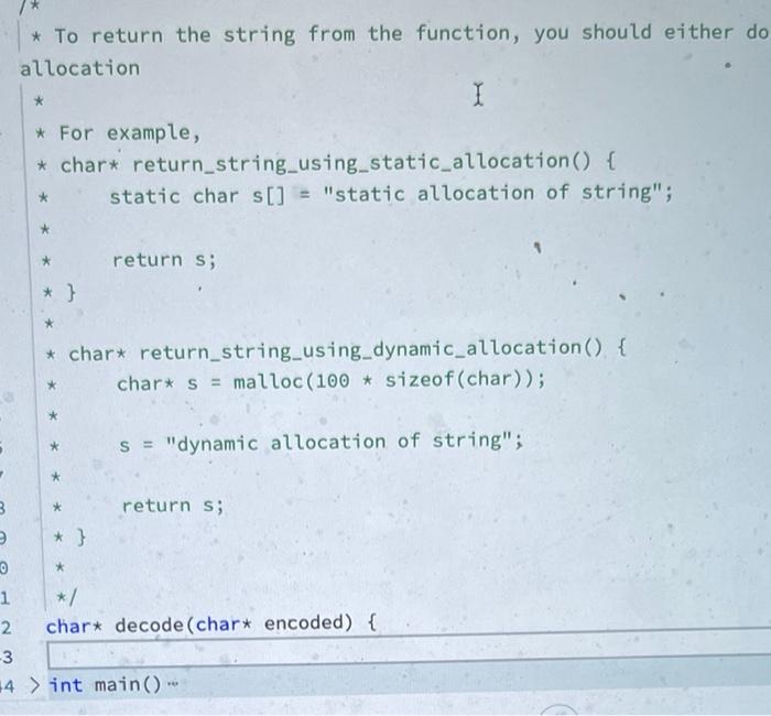 Solved To decode the string, first reverse the string of | Chegg.com