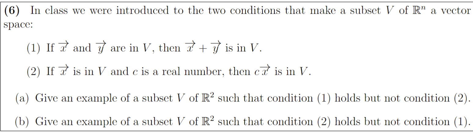 Solved (6) ﻿In class we were introduced to the two | Chegg.com