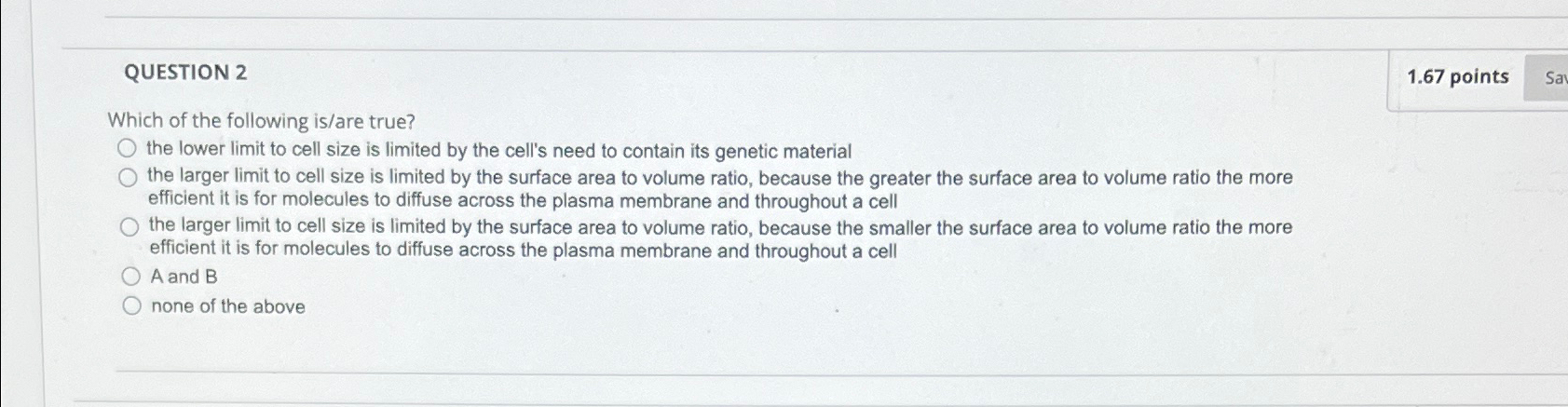 Solved QUESTION 21.67 ﻿pointsWhich of the following is/are | Chegg.com