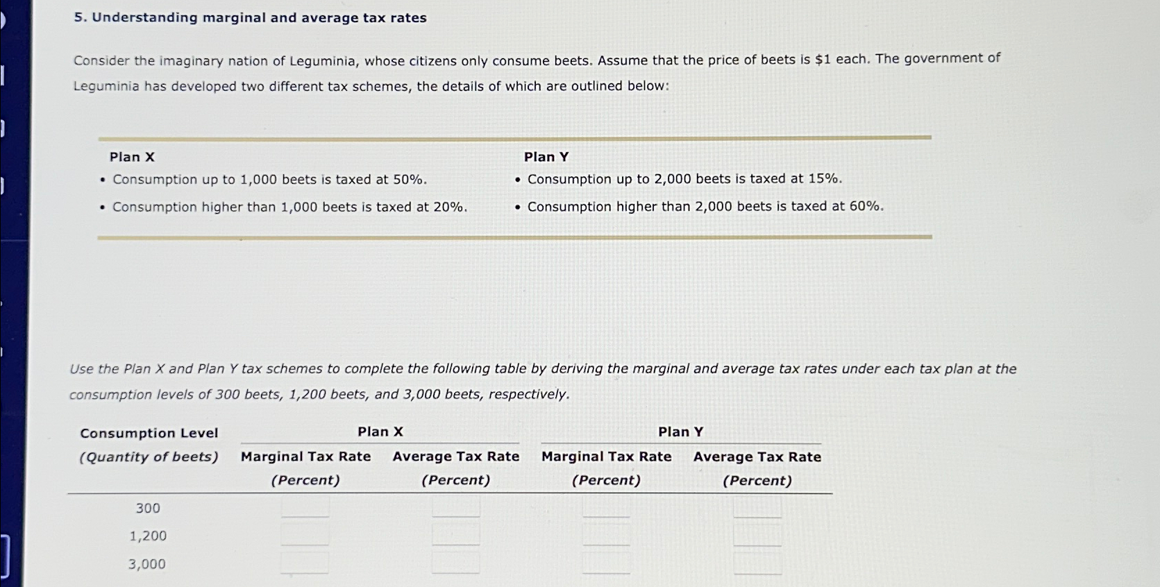 Solved Understanding marginal and average tax ratesConsider | Chegg.com