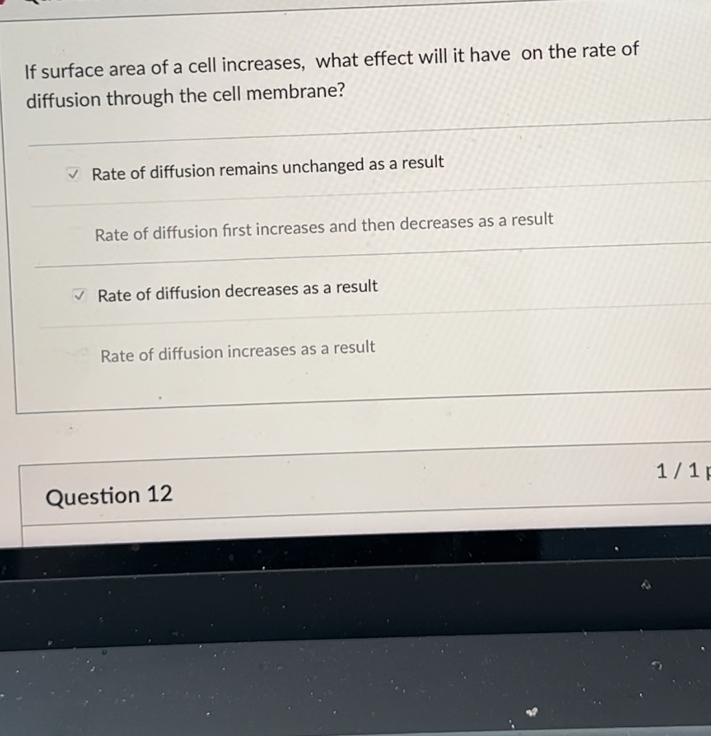 If surface area of a cell increases, what effect will | Chegg.com