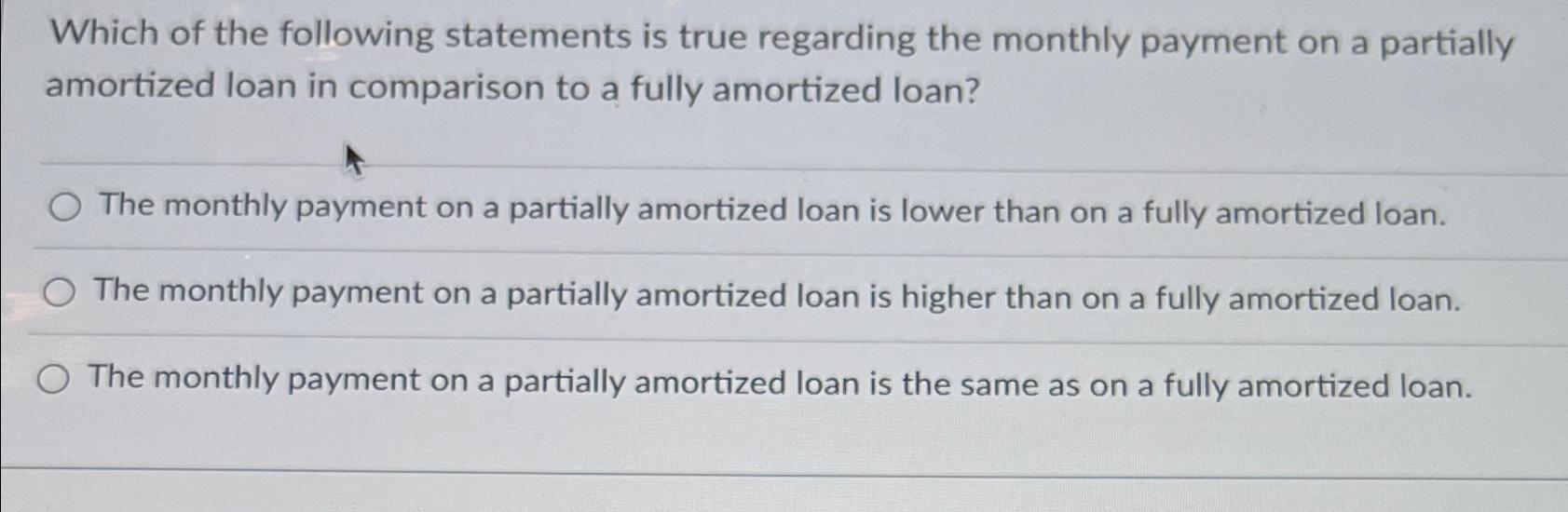 Solved Which of the following statements is true regarding | Chegg.com