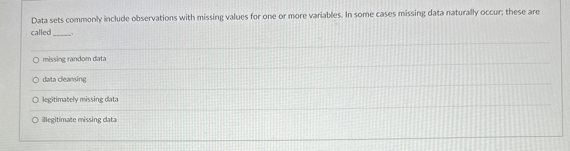 Solved Data sets commonly include observations with missing | Chegg.com