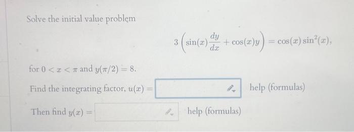 Solved Solve the initial value problem | Chegg.com