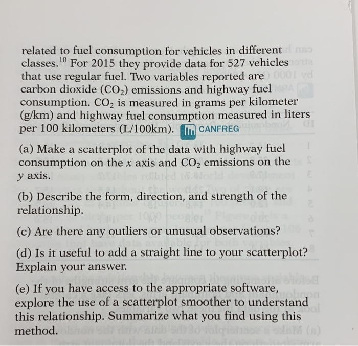 66 Fuel consumption. In Exercise 21, you examine | Chegg.com