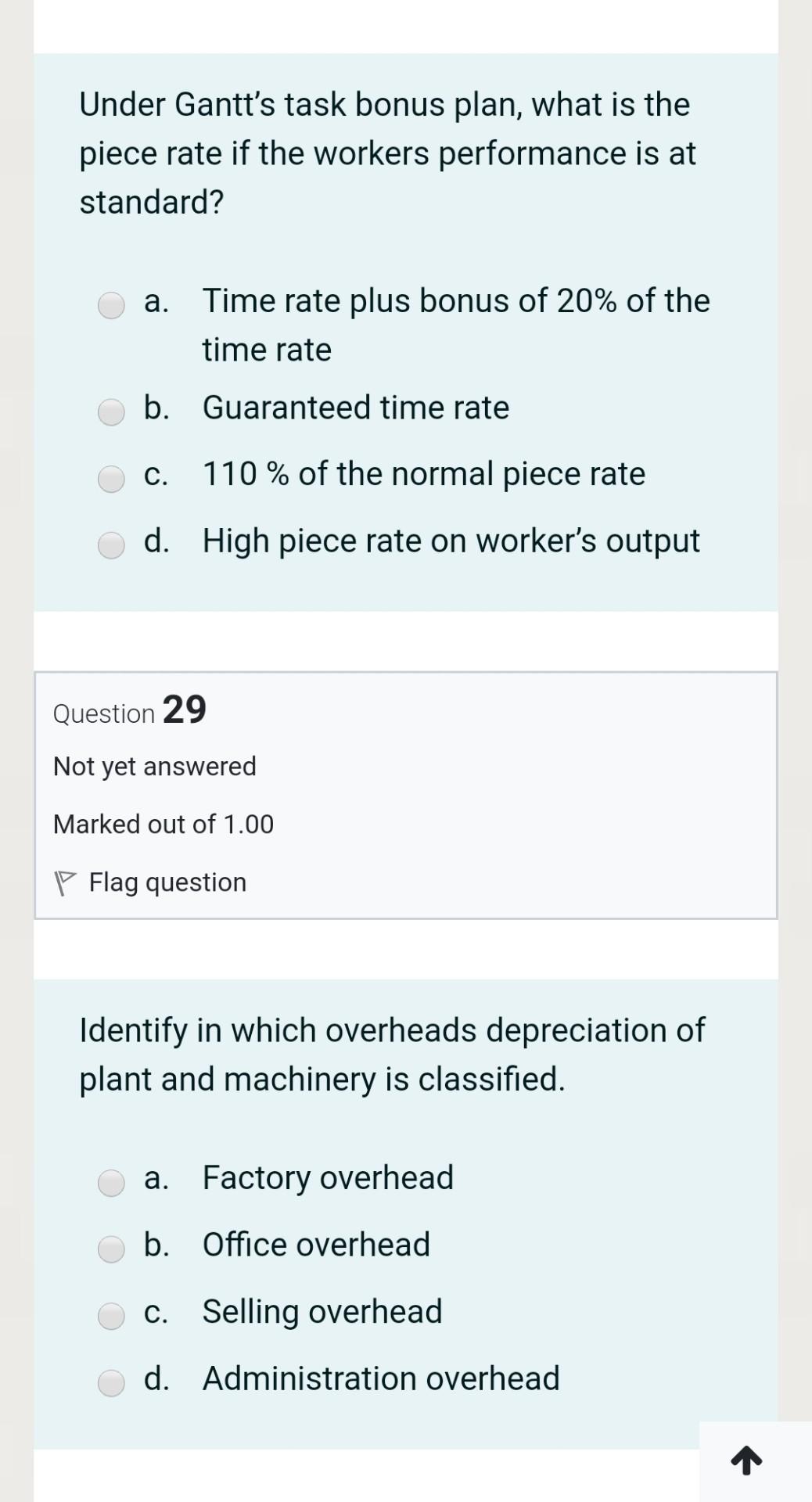 Solved Under Gantt's task bonus plan, what is the piece rate | Chegg.com