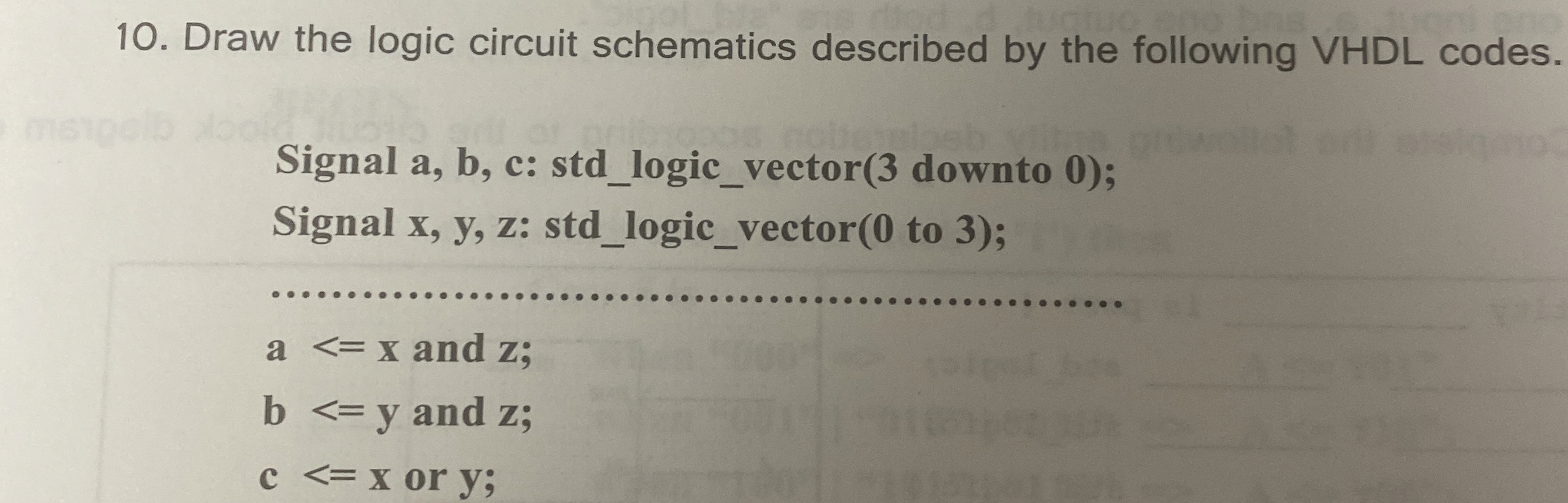 Solved Draw the logic circuit schematics described by the | Chegg.com