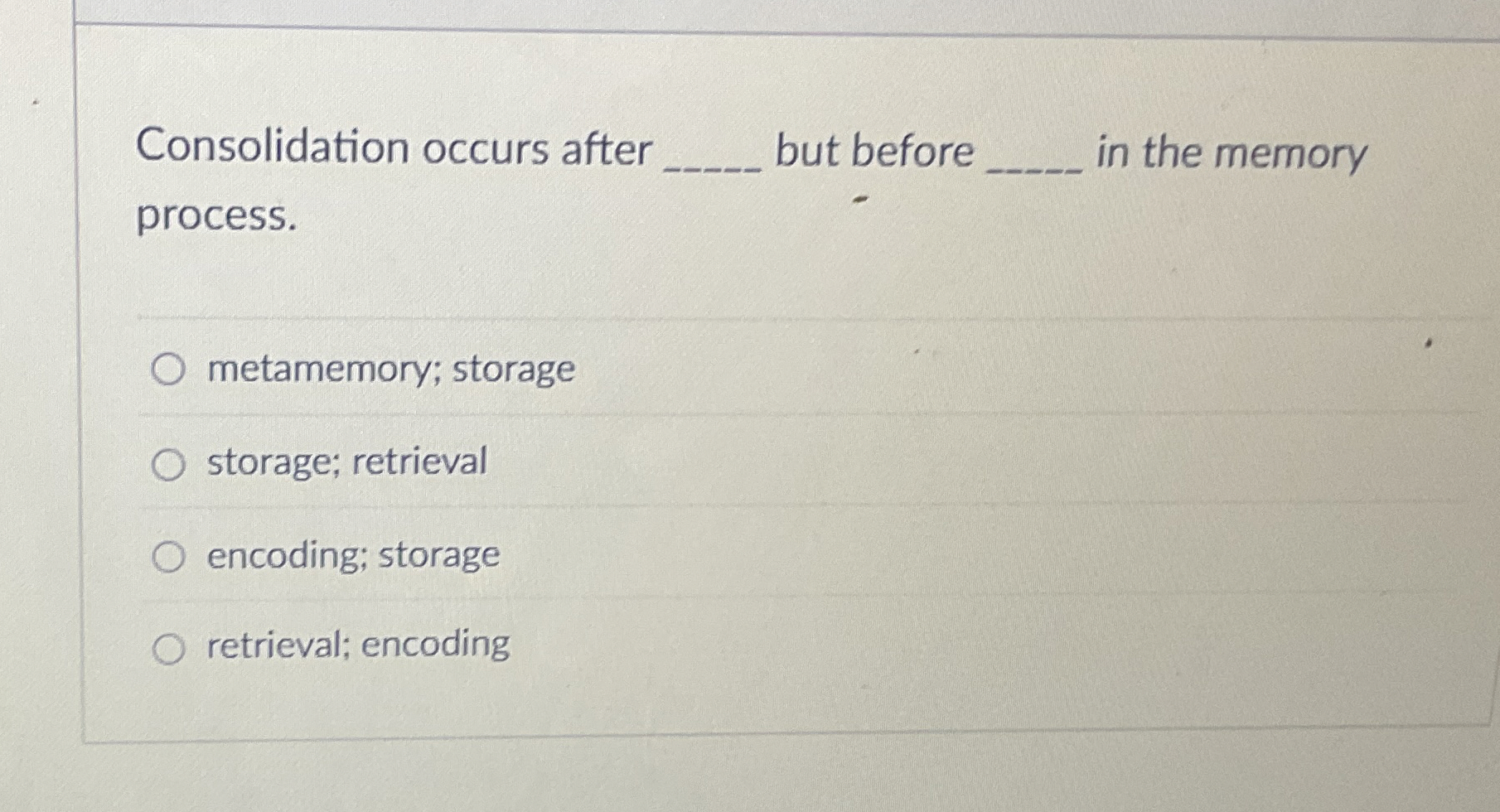 Solved Consolidation occurs after q, ﻿but before ﻿in the | Chegg.com