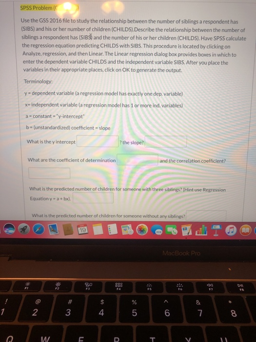Solved SPSS Problem Use the GSS 2016 file to study the | Chegg.com