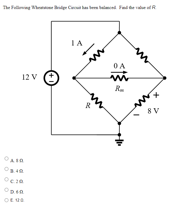 Solved The Following Wheatstone Bridge Circuit has been | Chegg.com