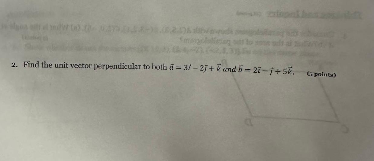 Solved Find the unit vector perpendicular to both | Chegg.com