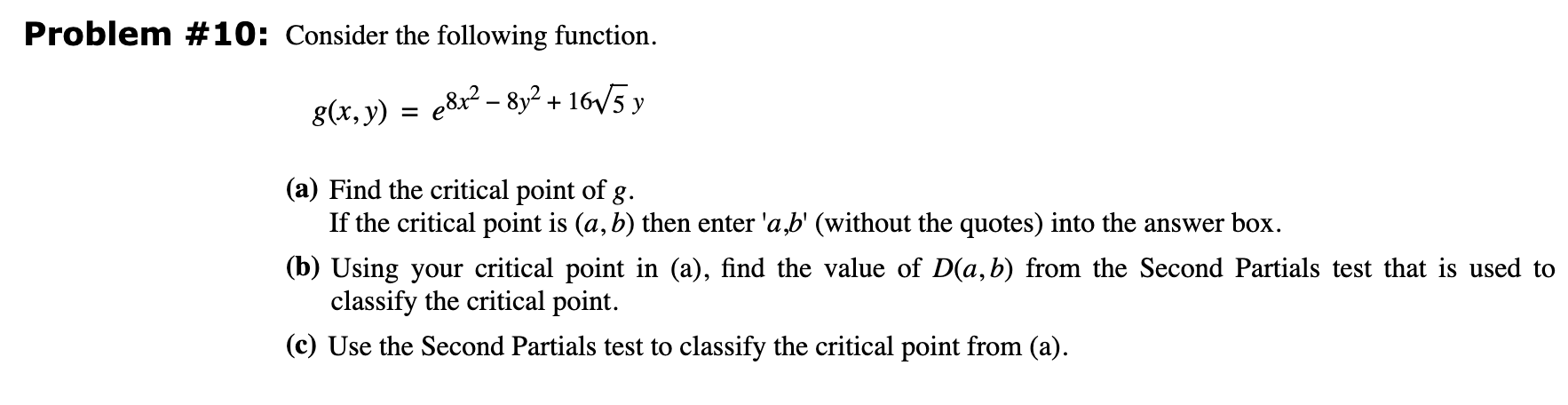 Solved Problem # 10: Consider the following | Chegg.com Solved Problem # 10: Consider the following | Chegg.com