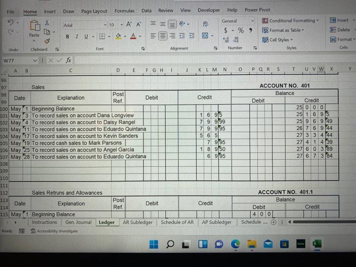 Accounts Receivable ACCOUNT NO. 122Accounts | Chegg.com