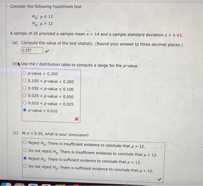 Solved Consider the following hypothesis test. | Chegg.com