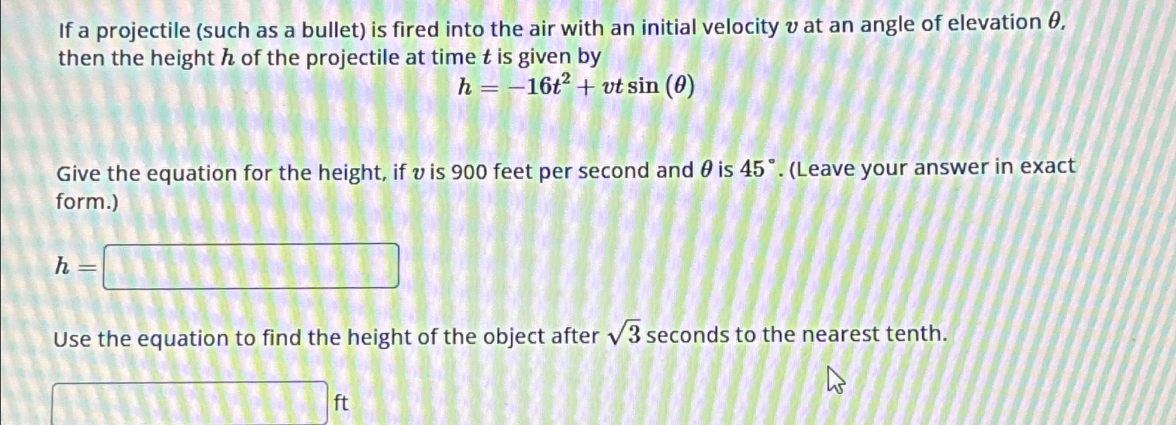 Solved If a projectile (such as a bullet) ﻿is fired into the | Chegg.com