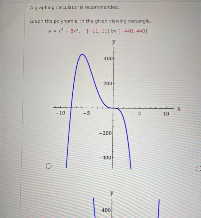 Solved A graphing calculator is recommended. Graph the | Chegg.com