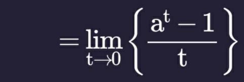 Solved =limt→0{at-1t} | Chegg.com
