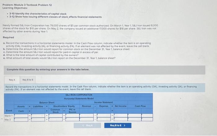 Problem: Module 3 Textbook Problem 12 Learning | Chegg.com