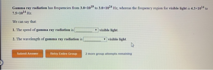 Solved Radio wave radiation has frequencies from 3.0x10 to | Chegg.com