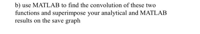 Solved (d) (i) b) use MATLAB to find the convolution of | Chegg.com