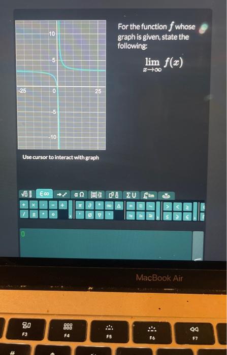Solved For the function f whose graph is given, state the | Chegg.com
