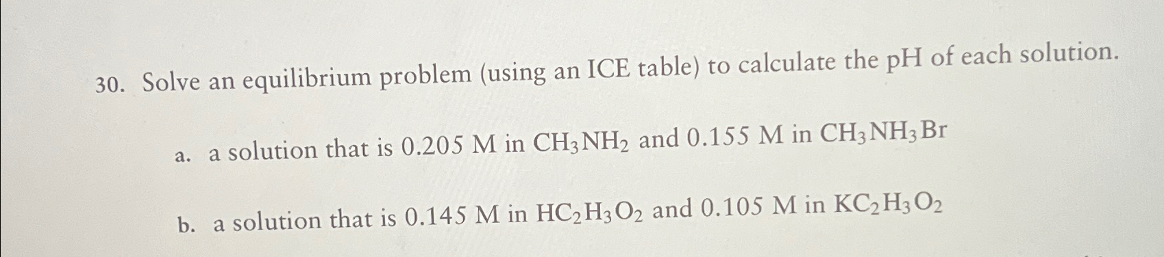 Solved Solve an equilibrium problem (using an ICE table) ﻿to | Chegg.com