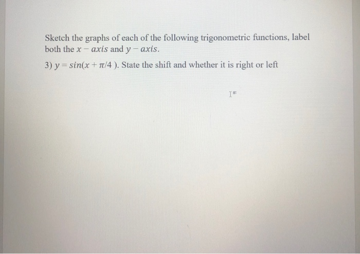 Solved Sketch the graphs of each of the following | Chegg.com