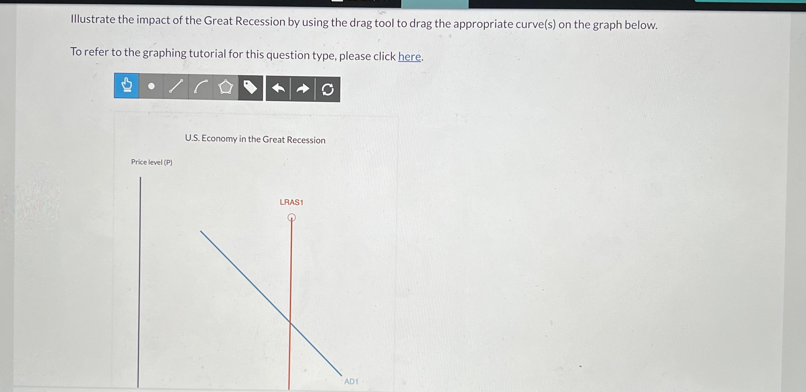 Solved Illustrate the impact of the Great Recession by using | Chegg.com