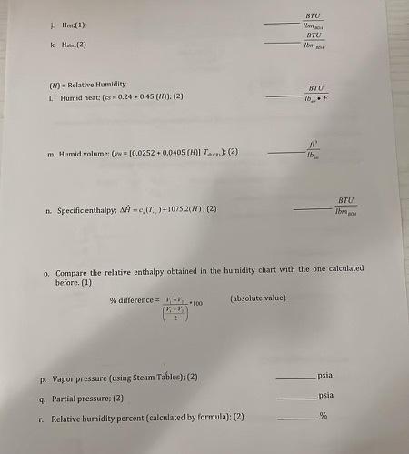 Solved Complete the information required using the | Chegg.com