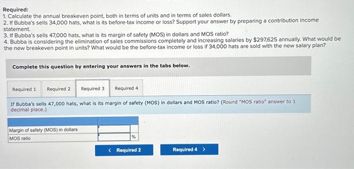 Solved Calculate the annual breakeven point, both in terms | Chegg.com