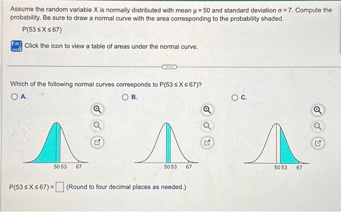 Solved Assume the random variable X is normally distributed | Chegg.com